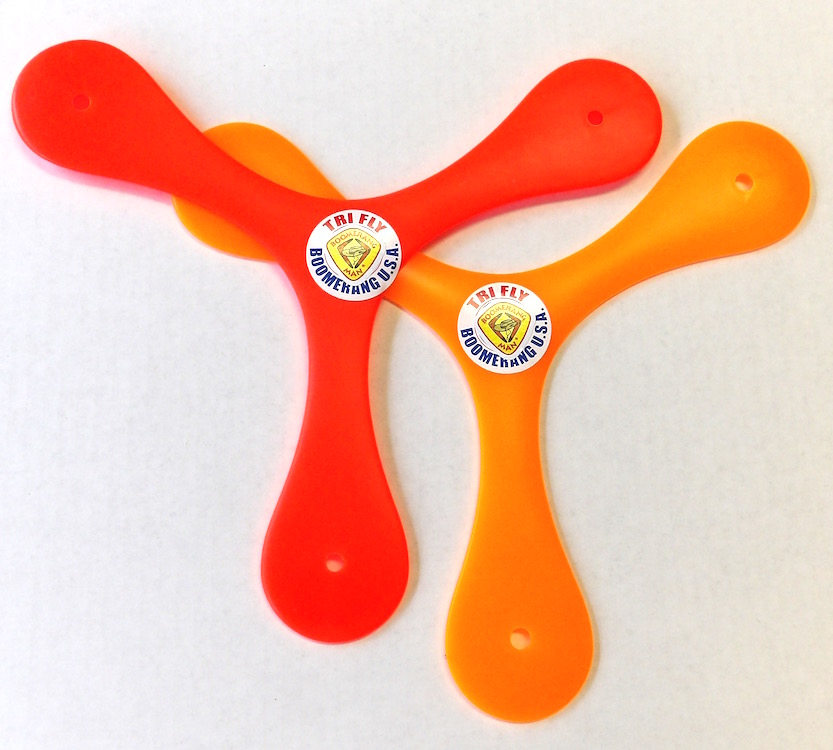 DARNELL TRI FLY PAIR PLASTIC STARTER SET BOOMERANGS $11.49 - Boomerang Man